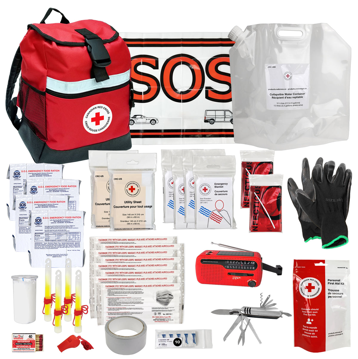 4-Person Basic Disaster Preparedness Kit | Canadian Red Cross